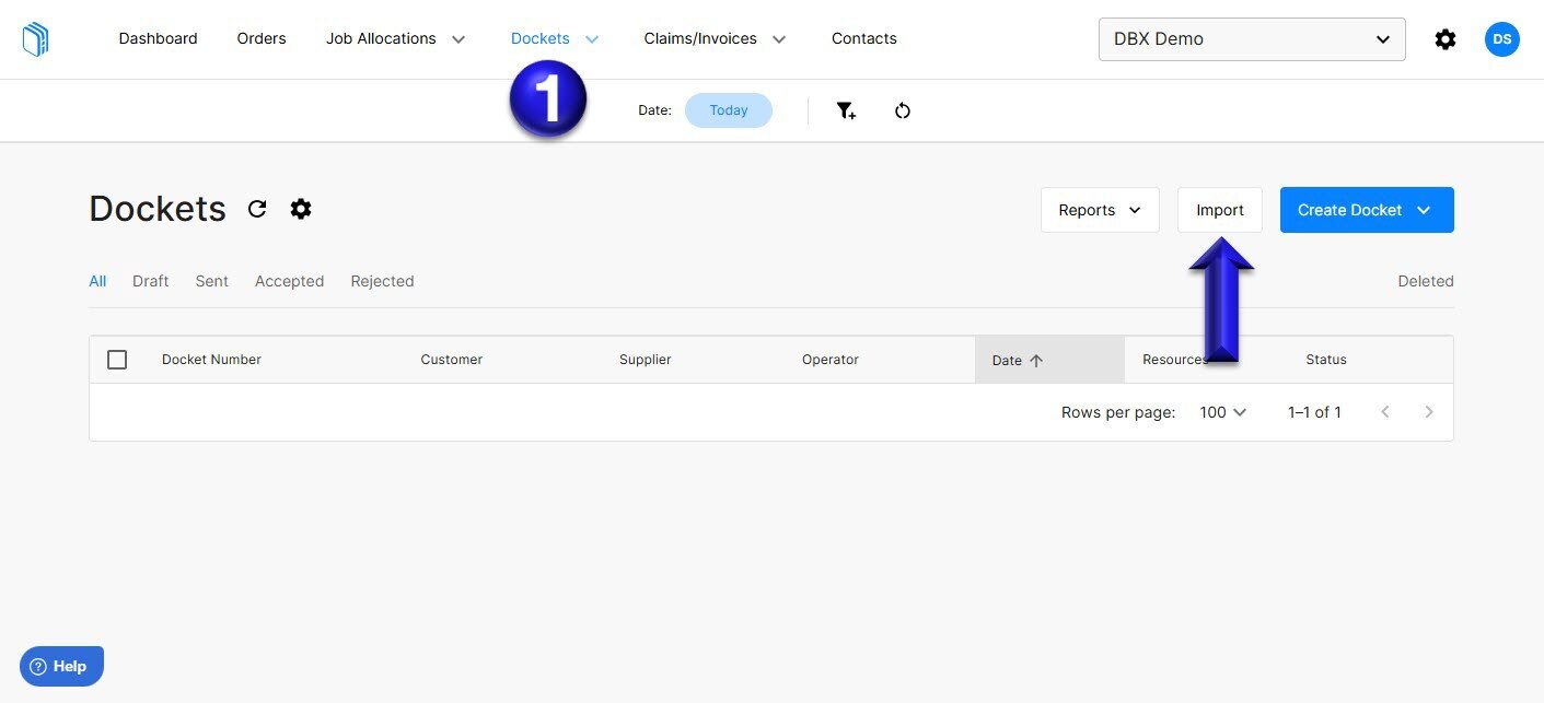 How to Import Dockets